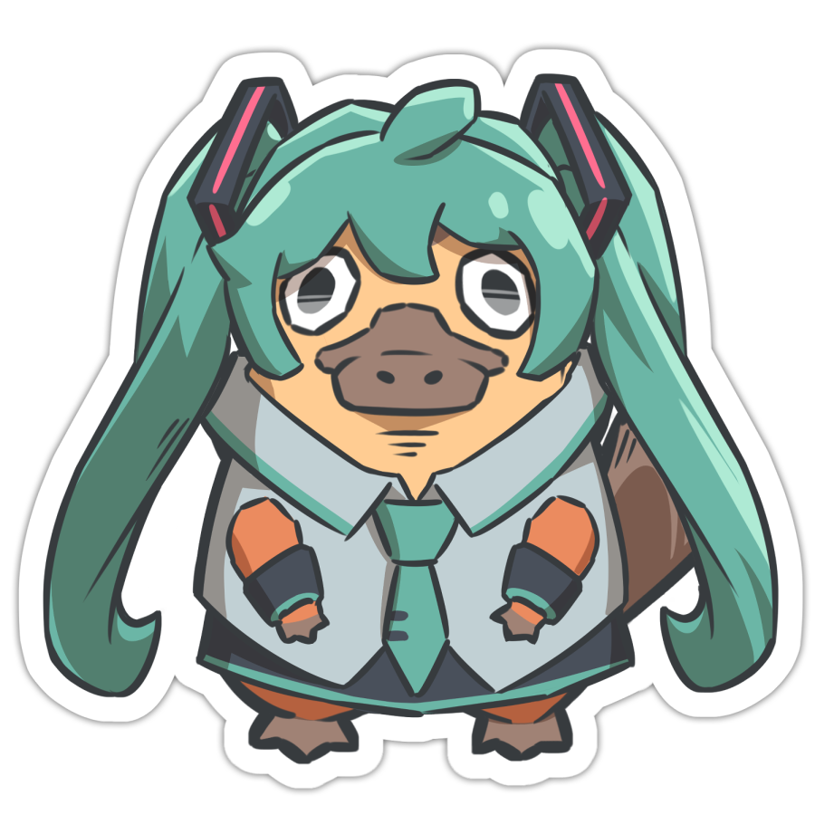 Dilly Miku Sticker – DillybyDally